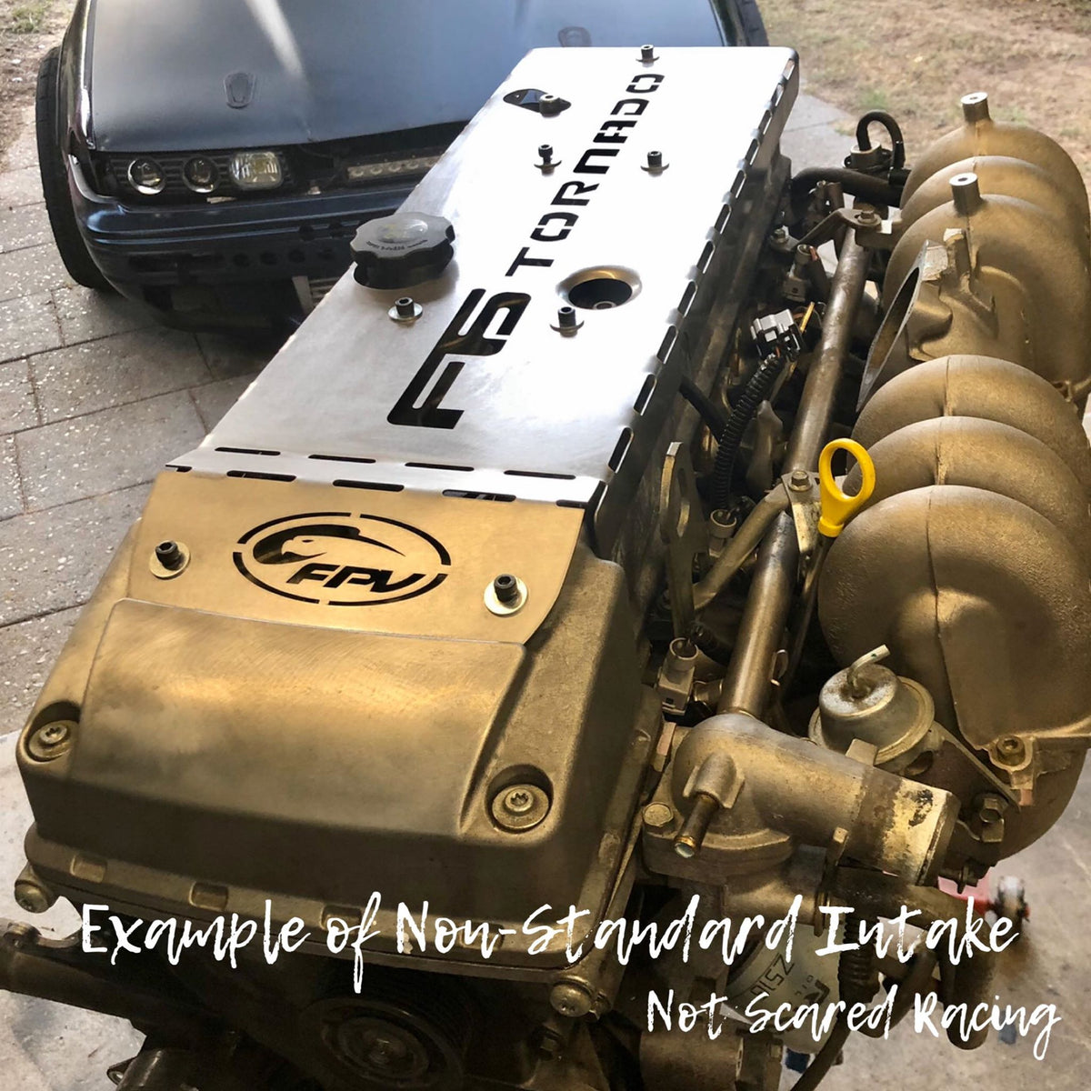 Ford Barra BA/BF Coil Cover Stainless or Cold Rolled Steel 'Custom Des ...